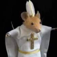 the rat pope is selling a bird and some bongos made by the rat pope ...